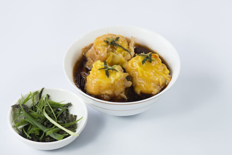 A bowl of dim sum stock image. Image of bread, dish - 126764713