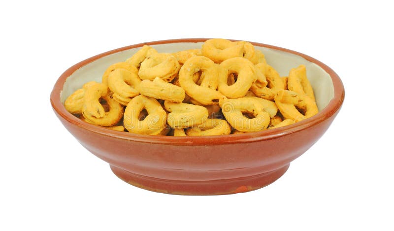 Bowl Fennel Flavored Snack Rings Stock Photo - Image of dish, fennel ...
