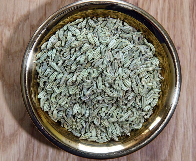 A bowl of Fennel seeds stock image. Image of seeds, white - 88676523