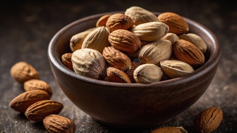 A Bowl Filled with Assorted Nuts, Showcasing Their Natural Textures and ...