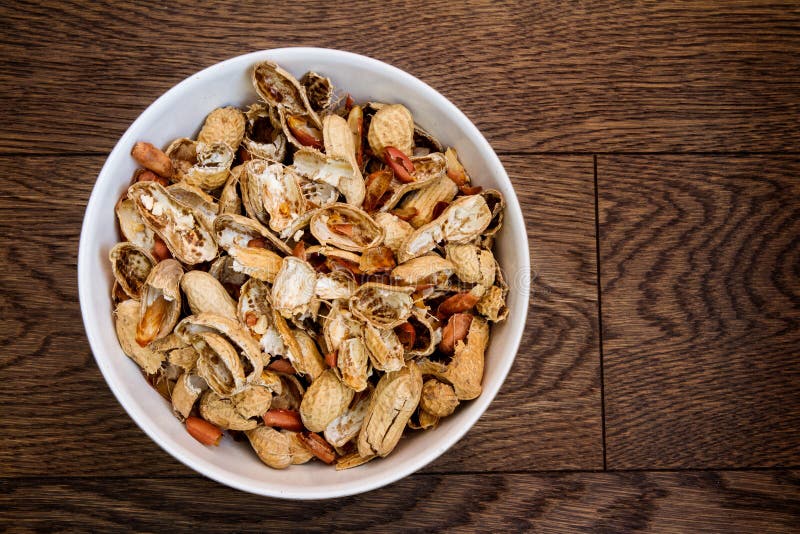Bowl Filled with Empty Peanut Shells Stock Photo - Image of peanut ...