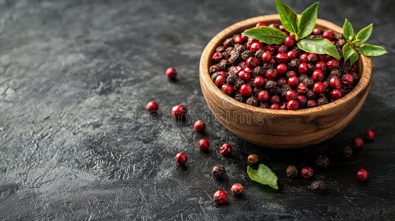 Bowl Filled Fresh Cranberries Wooden Table Natural Light Stock Photos ...