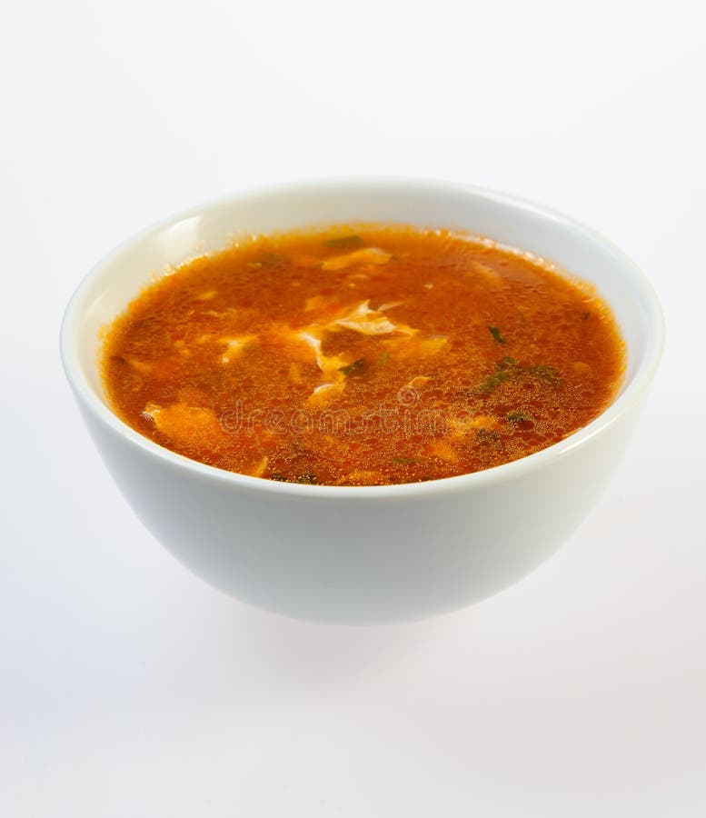 Bowl of fish soup stock photo. Image of bouillon, background - 26840722