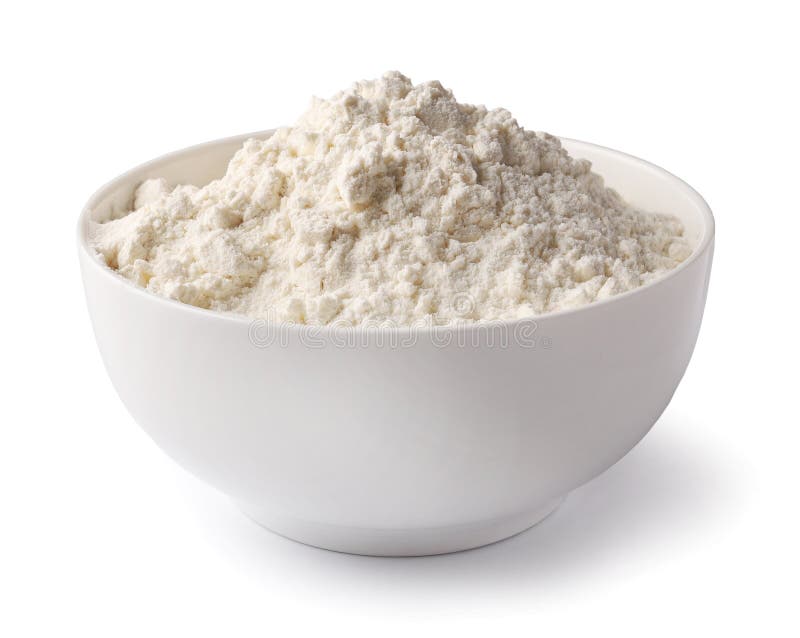 Bowl of flour stock image. Image of healthy, natural - 163697431