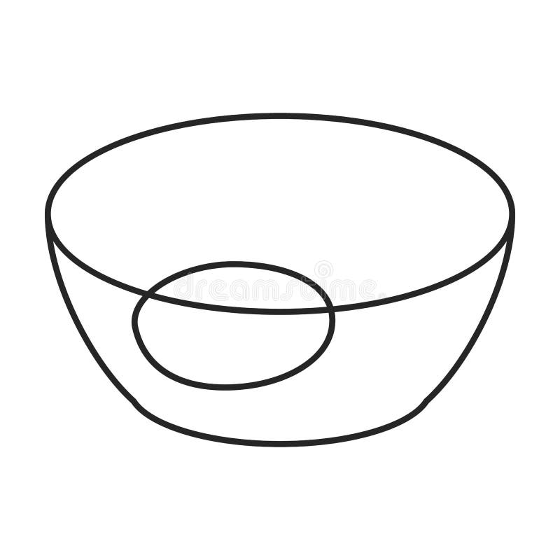 Bowl Flour Vector Icon.Cartoon Vector Icon Isolated on White Background ...