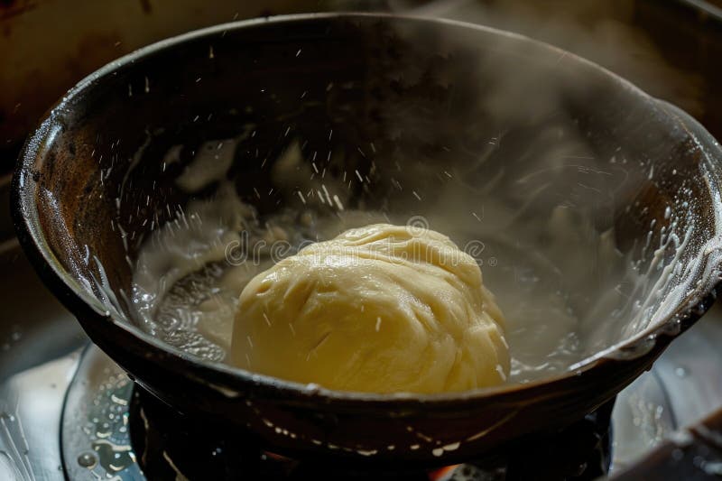 A Bowl of Food is Boiling on a Stove in this Photo Stock Image - Image ...