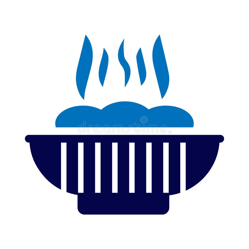 Bowl, Food, Plate, Food, Bowl Hot Plate with Food Icon Stock Vector ...
