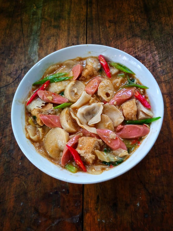 A Bowl Food Which is Called Seblak, a Tradisional Food of West Java ...