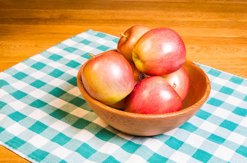 Bowl of fresh Fuji apples stock photo. Image of healthiness - 29364002