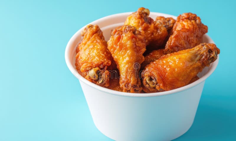 A Bowl of Fried Chicken Wings Stock Image - Image of dinner, cuisine ...