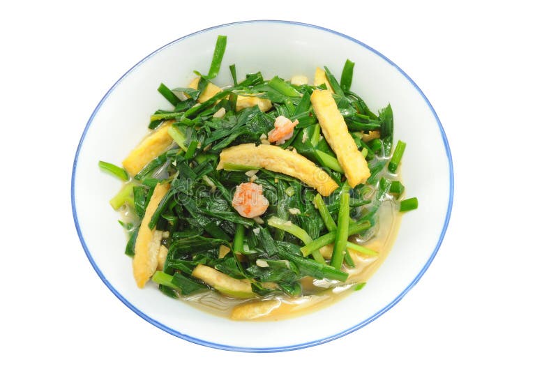 Bowl of Fried Spring Onion stock image. Image of refreshing - 21583397