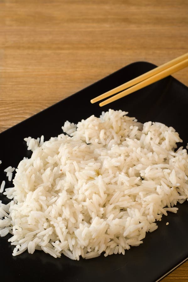 Bowl full of rice on white stock photo. Image of basmati - 38954394
