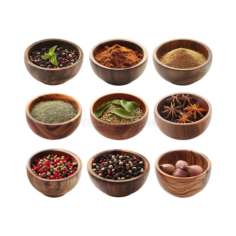 Bowl Full of Spices on Transparent Background - Ai Generated Stock ...