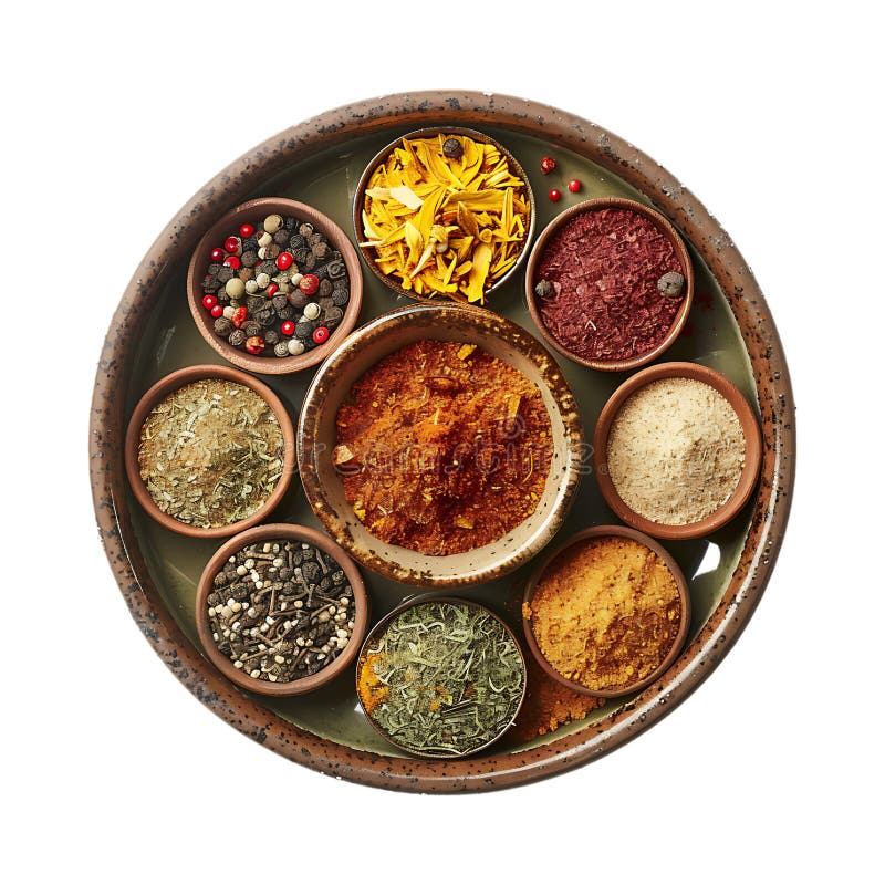Bowl Full of Spices on Transparent Background - Ai Generated Stock ...