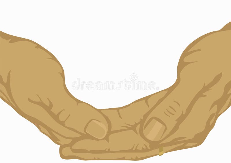 Bowl from hands stock vector. Illustration of abstractly - 8082203