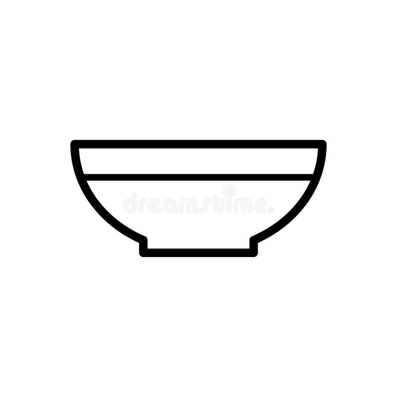 Bowl Icon Flat Vector Template Design Trendy Stock Vector ...