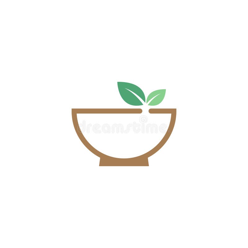 Bowl Icon Logo Flat Design Template Stock Illustration - Illustration ...