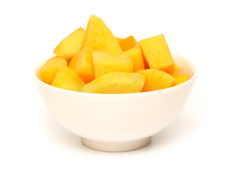 Bowl of Mango stock photo. Image of food, cubed, juicy - 47104292