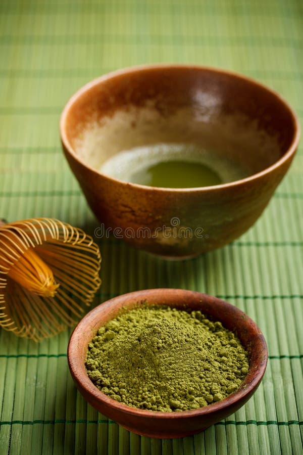 Bowl of matcha stock photo. Image of life, powder, vertical - 37272332