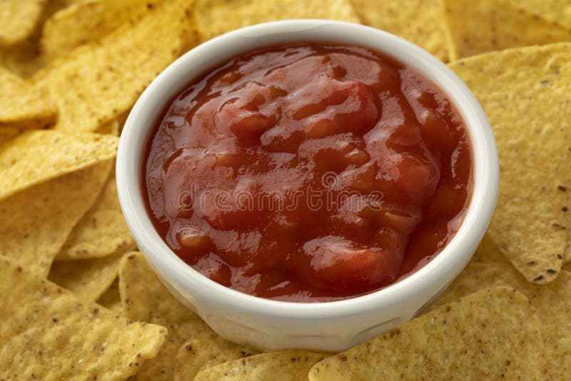 Bowl of mexican salsa stock photo. Image of spicy, tasty - 184708744