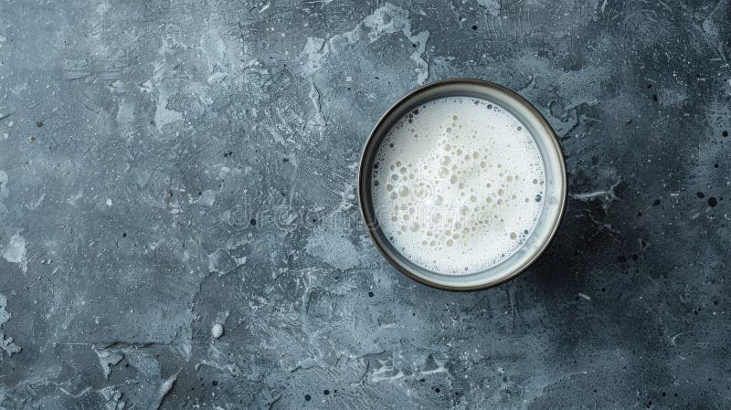 Bowl Milk Sitting Grey Surface Stock Photos - Free & Royalty-Free Stock ...