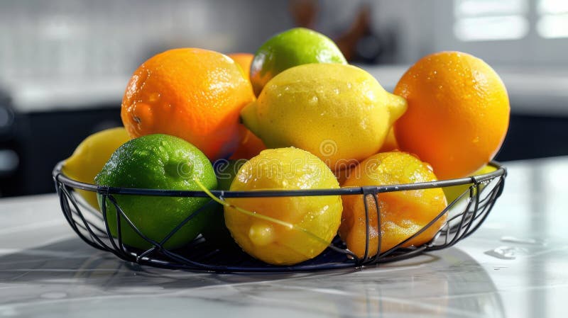 A Bowl of Mixed Citrus. AI Generated Stock Image - Image of freshness ...