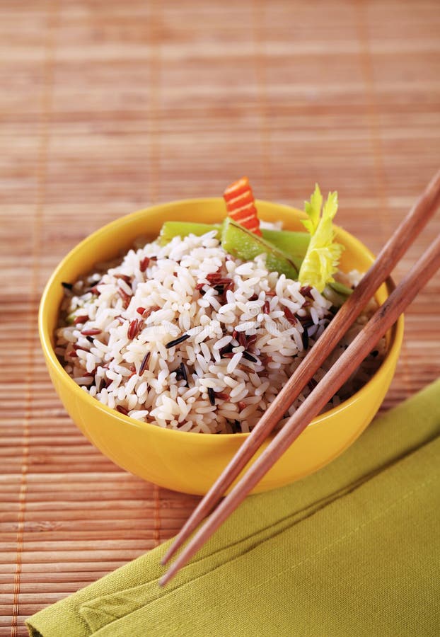 Bowl of mixed rice stock image. Image of cuisine, mixed - 23028827