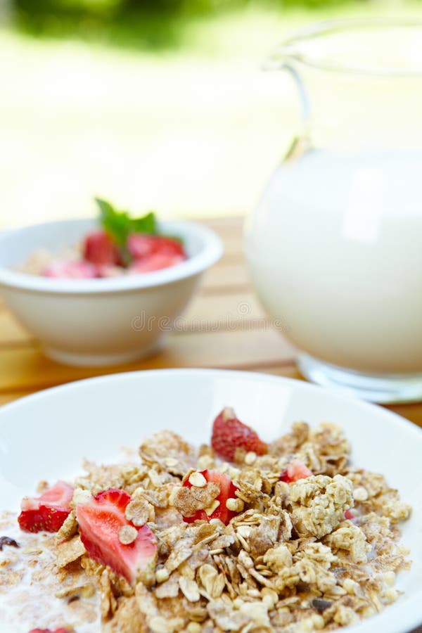 Bowl of Muesli with Fresh Fruits Stock Photo - Image of nutrition ...
