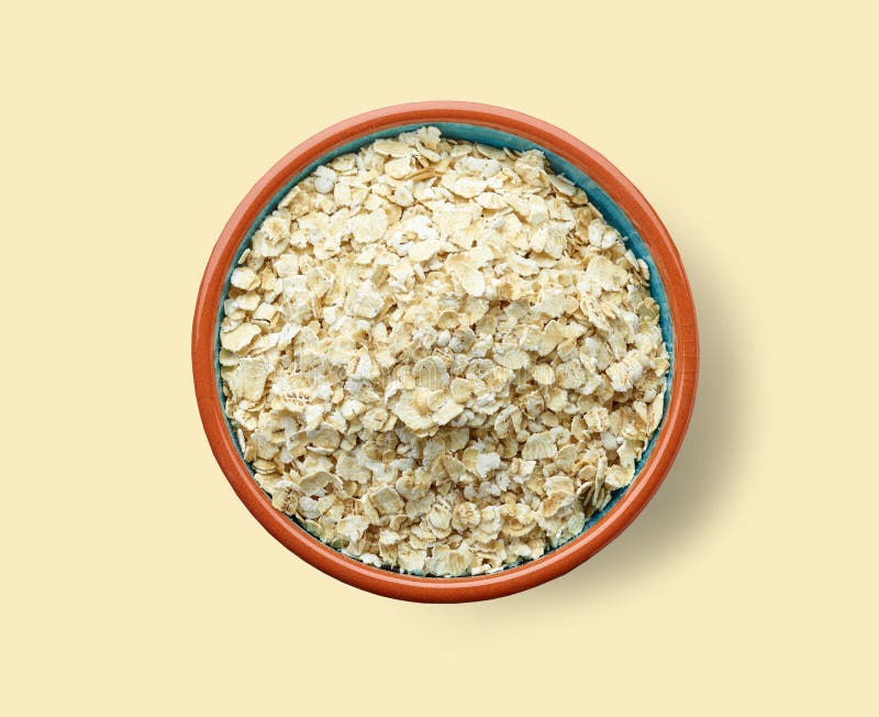 Bowl of oat flakes stock image. Image of diet, ingredient - 235070141