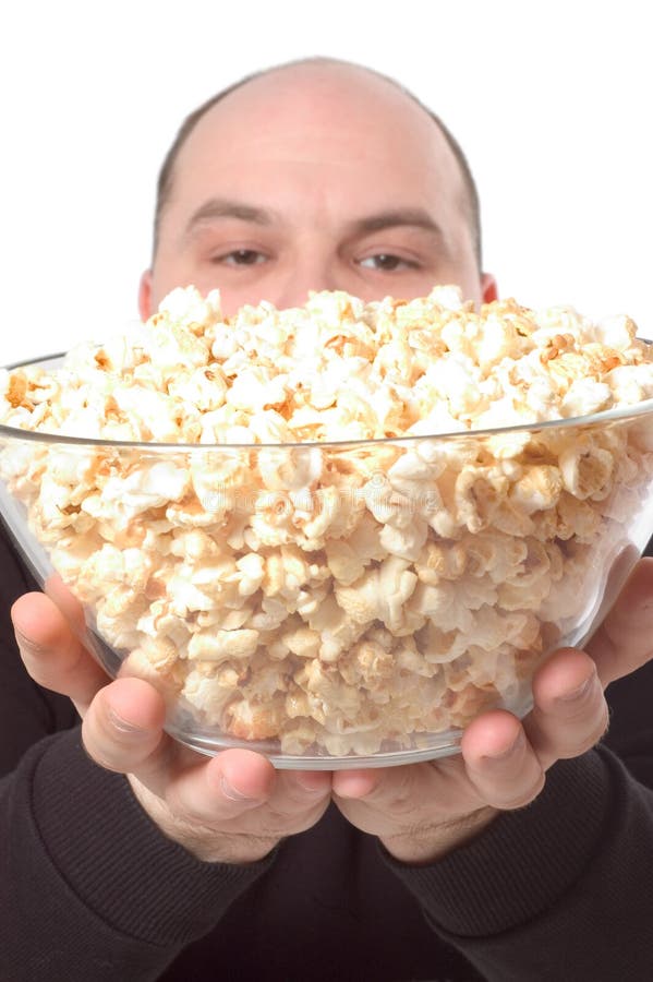 Bowl of popcorn stock photo. Image of giving, reaching - 523482