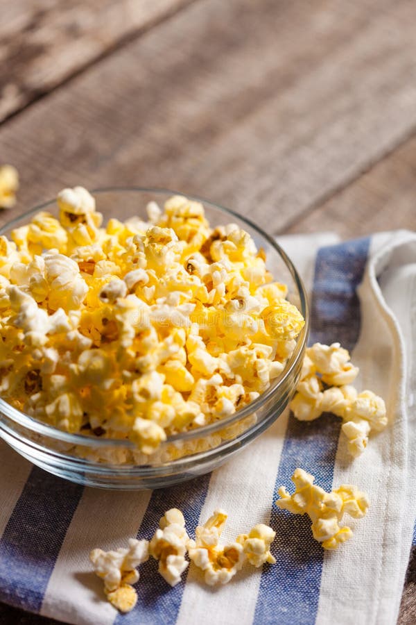 A bowl of popcorn stock image. Image of center, cutting - 79195811