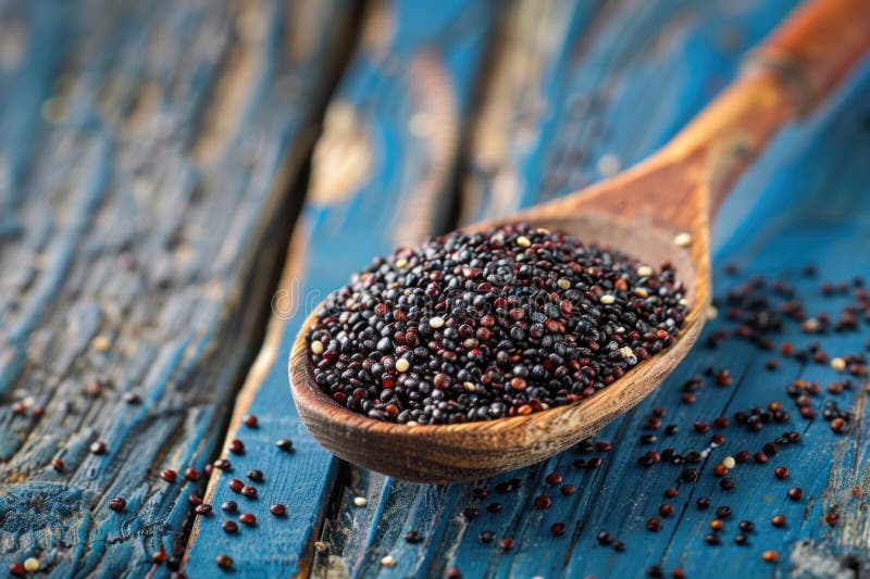 A bowl of poppy seeds stock image. Image of blue, organic - 366652425