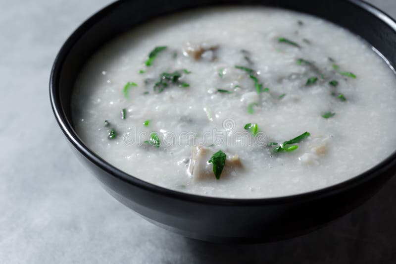 Bowl of Pork Congee, Chinese Food Stock Image - Image of lifestyle ...