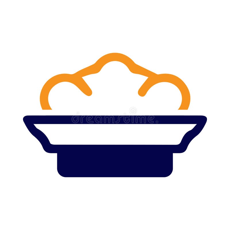 Bowl, Pot, Plate, Food, Bowl Hot Plate with Food Icon Stock Vector ...