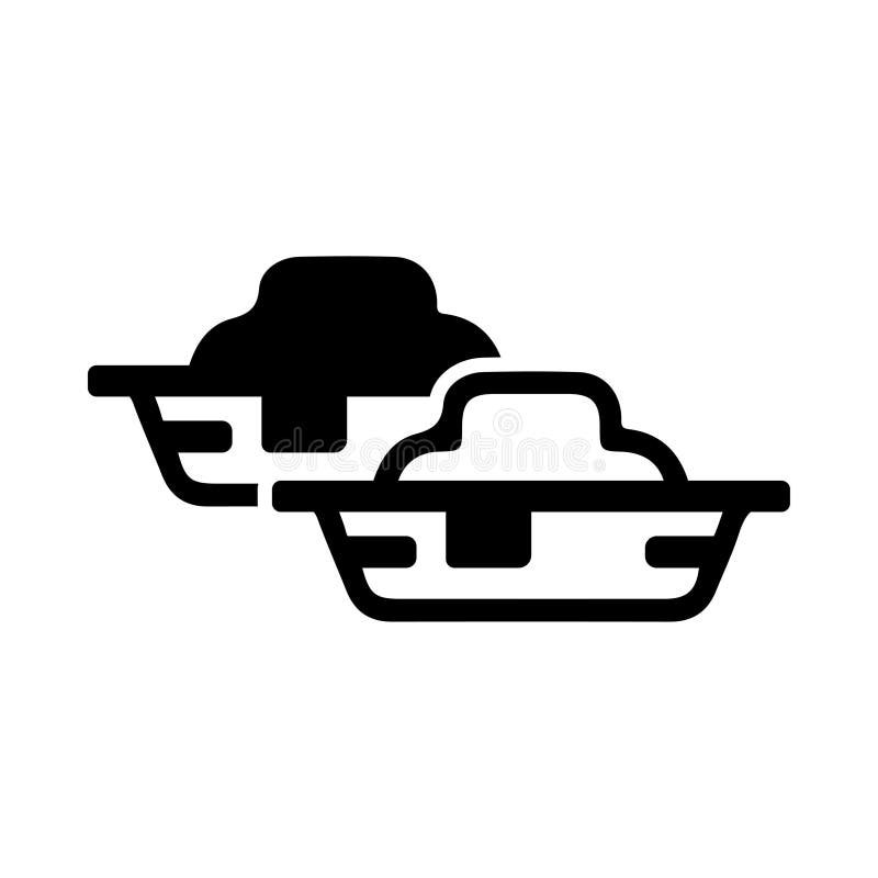 Bowl, Pot, Plate, Food, Bowl Hot Plate with Food Icon Stock Vector ...