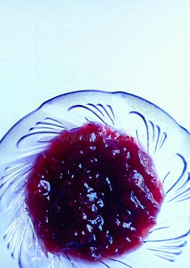 A Bowl of Pomegranate and Raspberry Jam Stock Photo - Image of ...