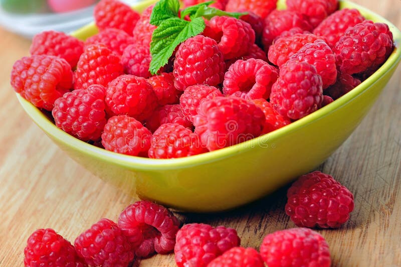 Bowl with raspberry stock image. Image of gastronomy - 44082895
