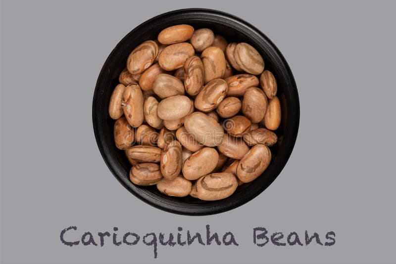 Bowl with Raw Carioca Beans, Seen from Above Stock Image - Image of ...