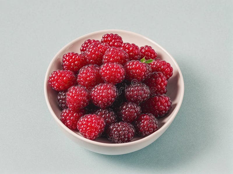A Bowl of Red Berries Sits on a Table Stock Image - Image of ingredient ...