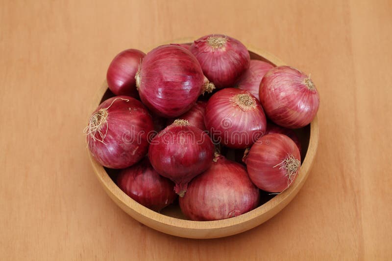 Bowl of red onions stock photo. Image of harvest, natural - 52422096