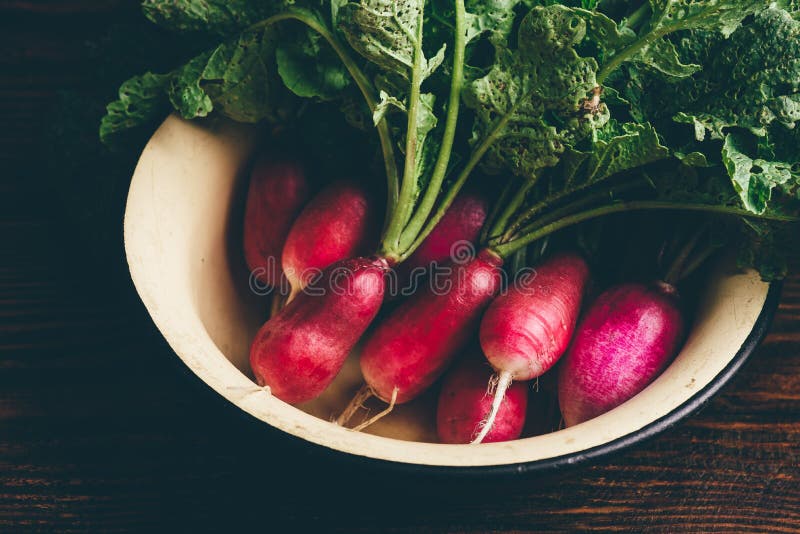 Bowl of red radish stock photo. Image of grown, healthy - 153722638