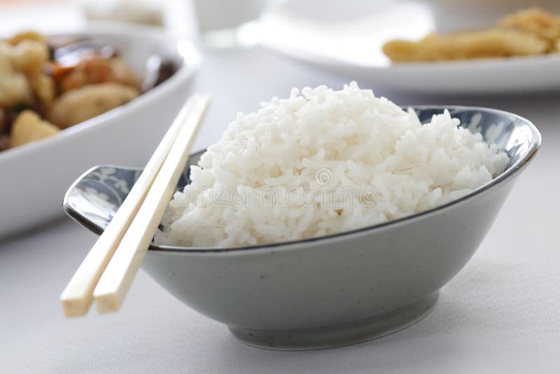 Bowl of rice stock photo. Image of lunch, food, nobody - 18224570
