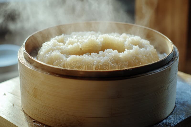 Bowl Rice Steaming Bamboo Container Stock Photos - Free & Royalty-Free ...
