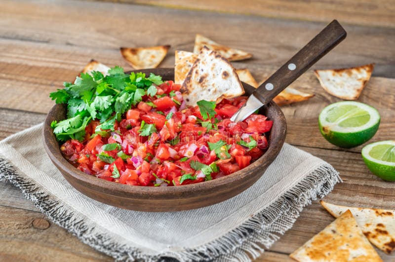 Bowl of salsa stock image. Image of colorful, colourful - 227600187