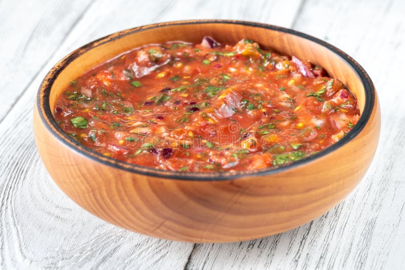 Bowl of salsa stock photo. Image of salsa, mexican, meal - 309230630
