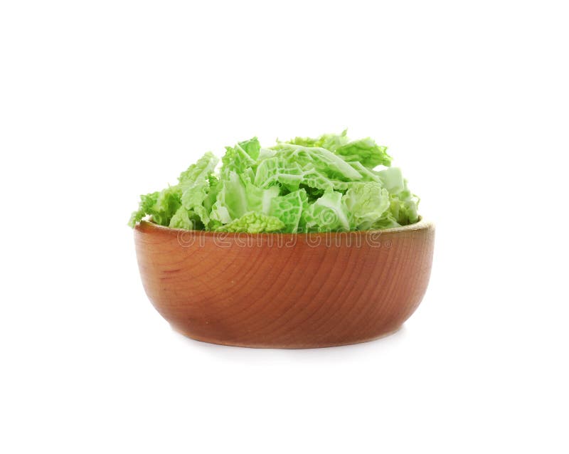 Bowl with Shredded Savoy Cabbage Stock Photo - Image of isolated ...