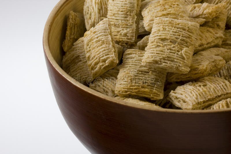 Bowl of Shredded Wheat Cereal Stock Photo - Image of macro, round: 5423794