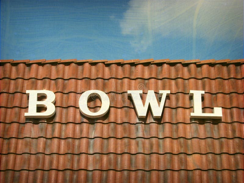 Bowl sign stock image. Image of recreation, american - 28276949