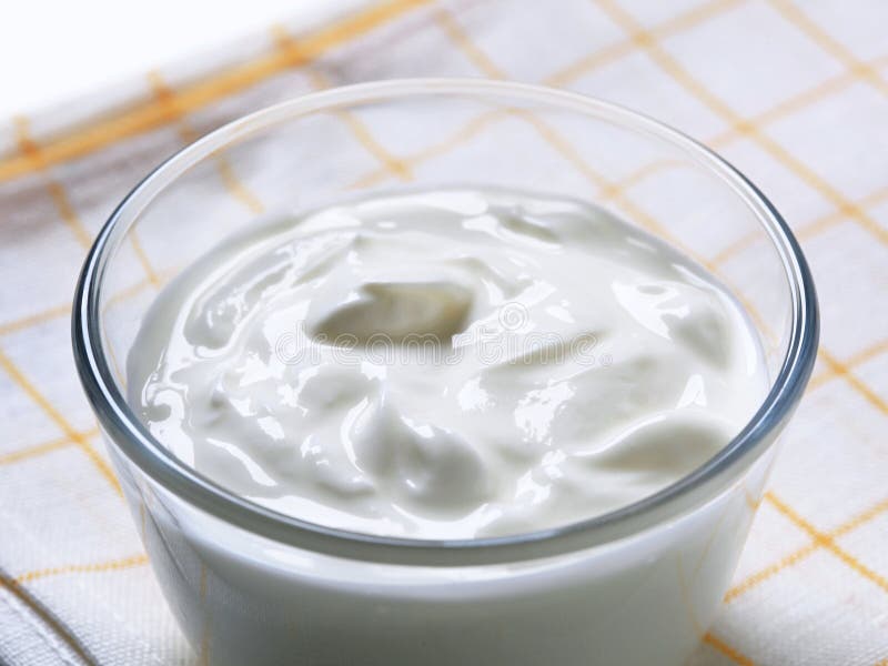 Bowl of smooth cream stock photo. Image of eating, plain - 35637220