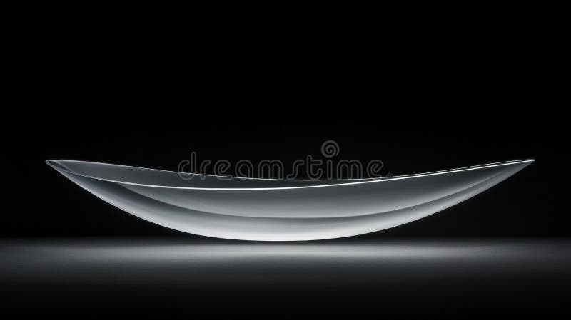 A Bowl with a Smooth, Curved Surface and a Subtle Reflection. Stock ...